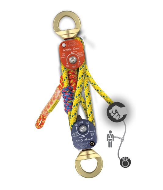 Aztek Pulley Set Kit (2 x pulleys, rope cover, pin, all HD cordage, St ...