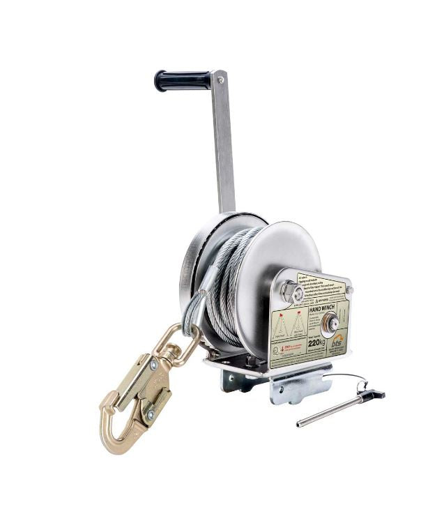 BTS Stainless Steel Hand Brake Materials and Personal Winch - 18m ...